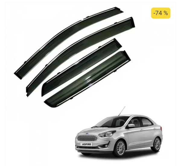 Chrome line door visor for Ford Figo aspire – World Car Accessories